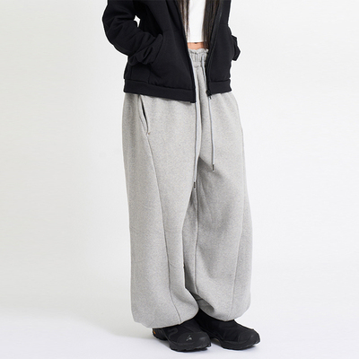 韩代Raucohouse宽松加绒卫裤
