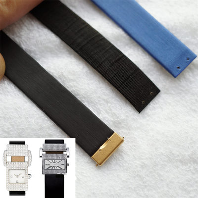 伯爵珠光黑色真皮表带