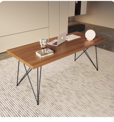 实木电脑桌台式家用书桌简约办公桌现代卧室学生写字桌长条工作台