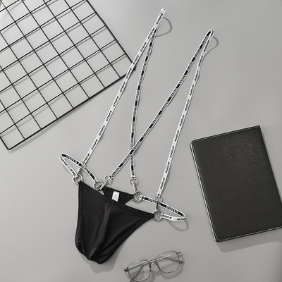 模特舞台表演时尚个性吊带丁字裤