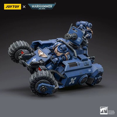 JOYTOY暗源战锤极限战士全地形车黑色圣堂摩托星际战士可动模型