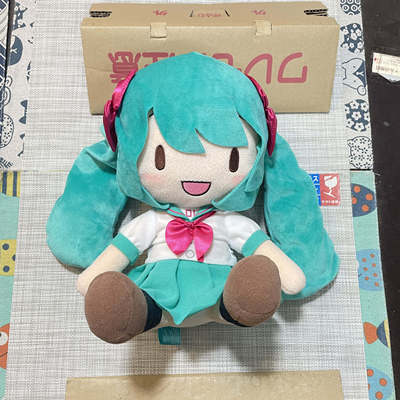 现货 初音ミク フワプチL ぬいぐるみ 16周年記念 27cm 毛绒玩具