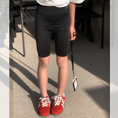 西西家女童2025夏季新款潮流百搭打底裤儿童休闲五分裤DF15688