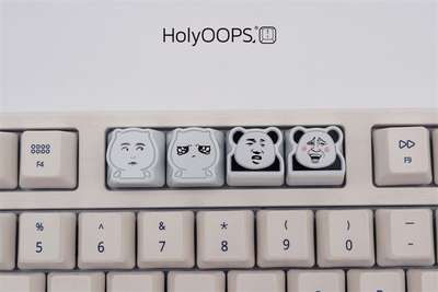 HolyOOPS个性键帽机械键盘表情包