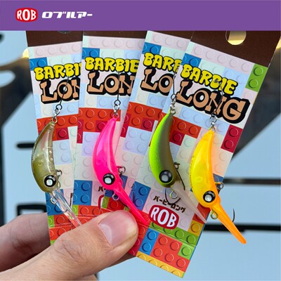 日本ROB米诺芭比长舌款crank路亚饵浮水微物远投深潜溪流鳟鱼假饵