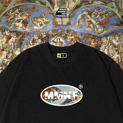 美式休闲创世纪米开朗琪罗T恤