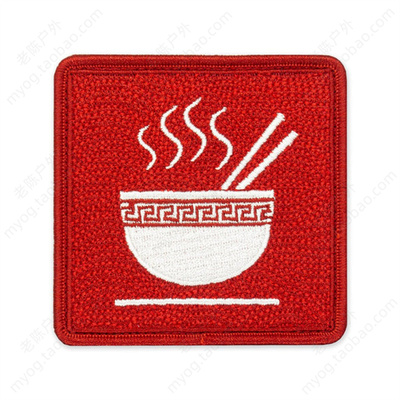 美国PDW臂章士气章魔术贴美食