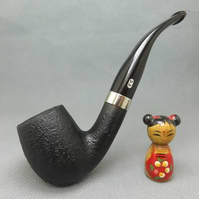 原装进口法国CC CHACOM石楠木烟斗9mm喷砂 L'Essard 莱萨德 43