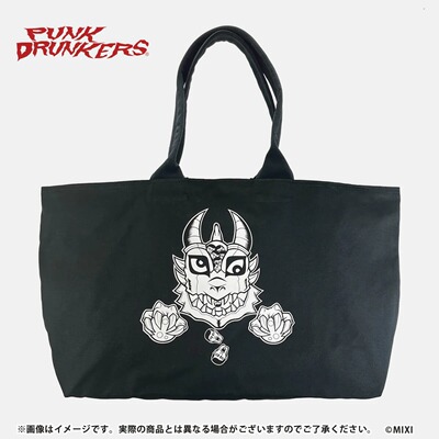 PUNK DRUNKERS × 怪物弹珠联名 托特包 扭蛋龙头大明神 周边