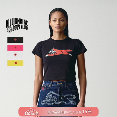 【嘻哈文化】Billionaire Boys Club BBC 女士猎犬奔跑狗宝宝T恤