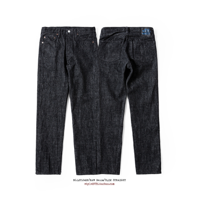 RedCloud 赤芸新品男装RUEBLUE简约风格丹宁长裤牛仔裤修身 240B