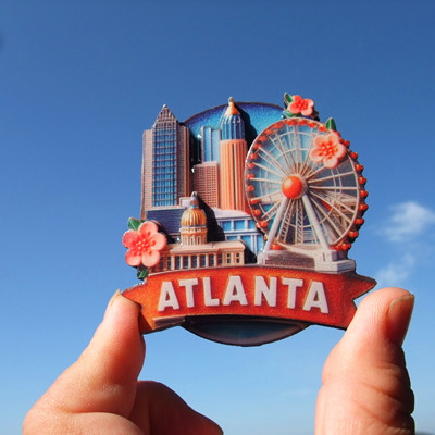 美国当地购买冰箱贴 ATLANTA 亚特兰大 多款 木质