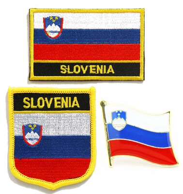 斯洛文尼亚国旗布贴徽章肩章