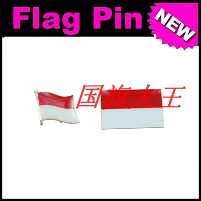 商务会展 印尼 国旗徽章 金属胸针 Indonesia FLAG PIN