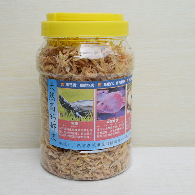 淡水虾皮虫干观赏龟鳖饲料巴西龟专用罐装营养面包虫干