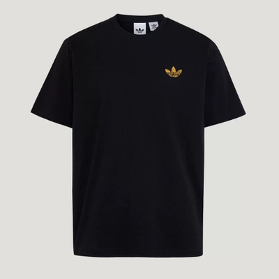 Adidas三叶草26年夏季新款男女纯棉后背印花运动短袖T恤LE7353