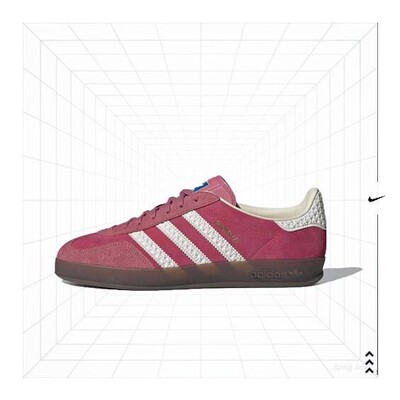 Adidas Adidas GAZELLE INDOOR粉色经典德训低帮休闲板鞋IF1809