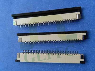 1.0MMFFC连接器 FPC插座 下接触抽屉贴片4P-40针