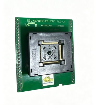 艾科烧录座DIL48/QFP128 ZIF PLD-3( 70-0497)专用编程座适配座