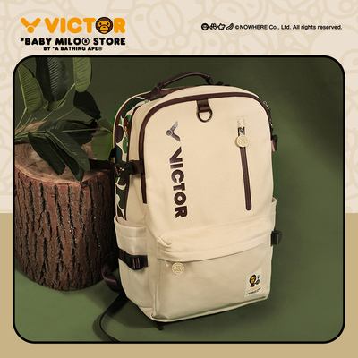 威克多VICTOR胜利羽毛球包BABY MILO联名系列背包BR5049BM双肩包