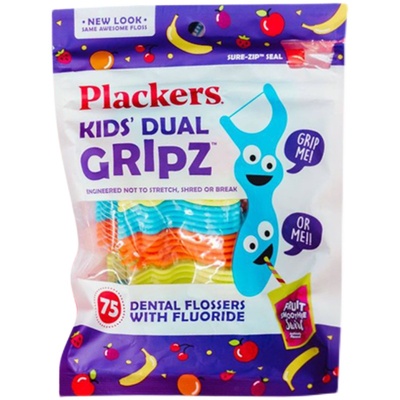 日本plackers儿童牙线宝宝婴幼儿专用超细牙线棒牙签线家庭装便携