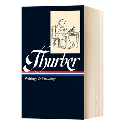 精装 Thurber Writings and Drawings 英文原版 詹姆斯瑟伯 写作与绘画集