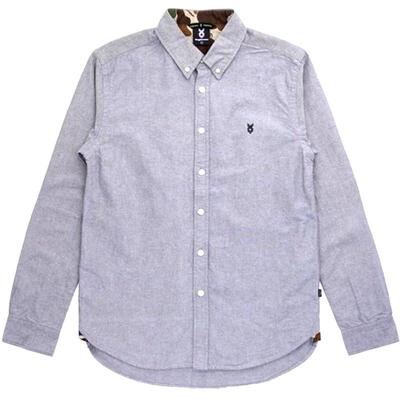 itfingercroxx长袖logo刺绣衬衫