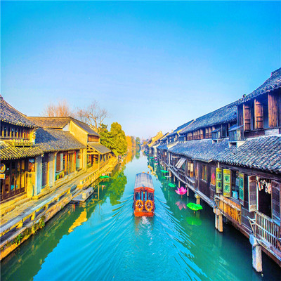 横店影视城千岛湖夜游乌镇苏州园林4日3晚旅游宿一晚乌镇纯玩线路