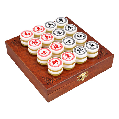 御圣水晶黄金亚克力学生专用象棋