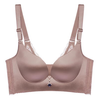 无痕无钢圈文胸内衣女显大上