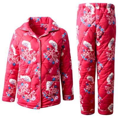 圆人全棉夹棉秋冬亲肤保暖不臃肿