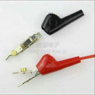 白铜带针夹子导线通断测试夹 电话线测试夹 带针刺穿刺高端鳄鱼夹