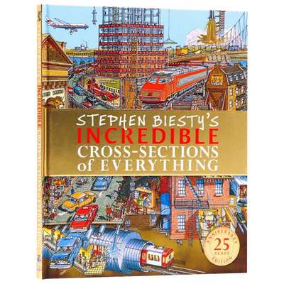 DK不可思议的大剖面 万物 英文原版 Stephen Biesty's Incredible Cross-Sections of Everything 25周年版 精装 英文版英语书籍