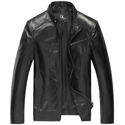 海宁海皮皮衣男式机车皮夹克