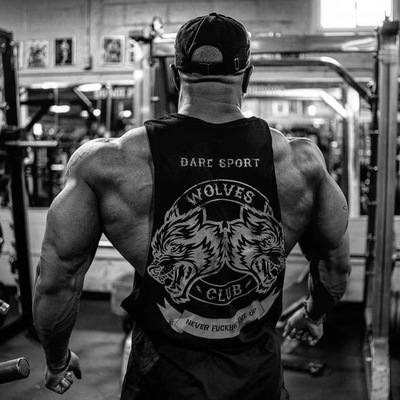 真的很显大弹力宽松运动背心