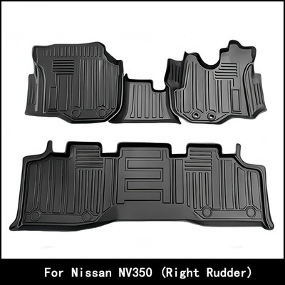 适用于日产Nissan NV350汽车脚垫右舵TPE环保脚垫耐磨全车垫外贸