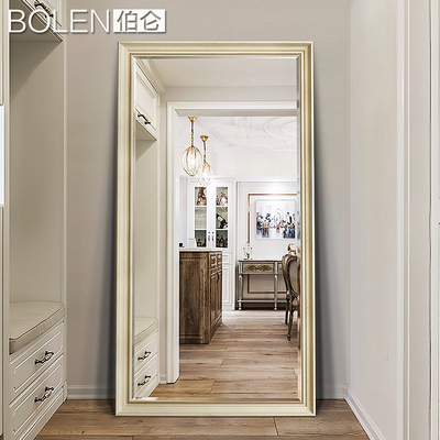 BOLEN穿衣镜复古落地镜立体家用