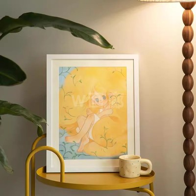 柔软的角落白日梦小姐系列微喷装饰画客厅餐厅摆画沙发背景墙挂画