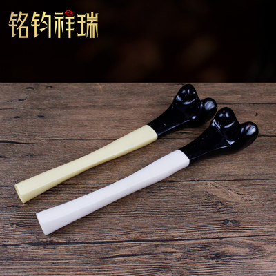 藏传 用品尼泊尔家用法器笛法号gu喇叭gu笛可吹响法会佛事用品