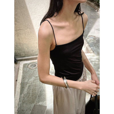 双层平口吊带进口黏胶纤维宽肩