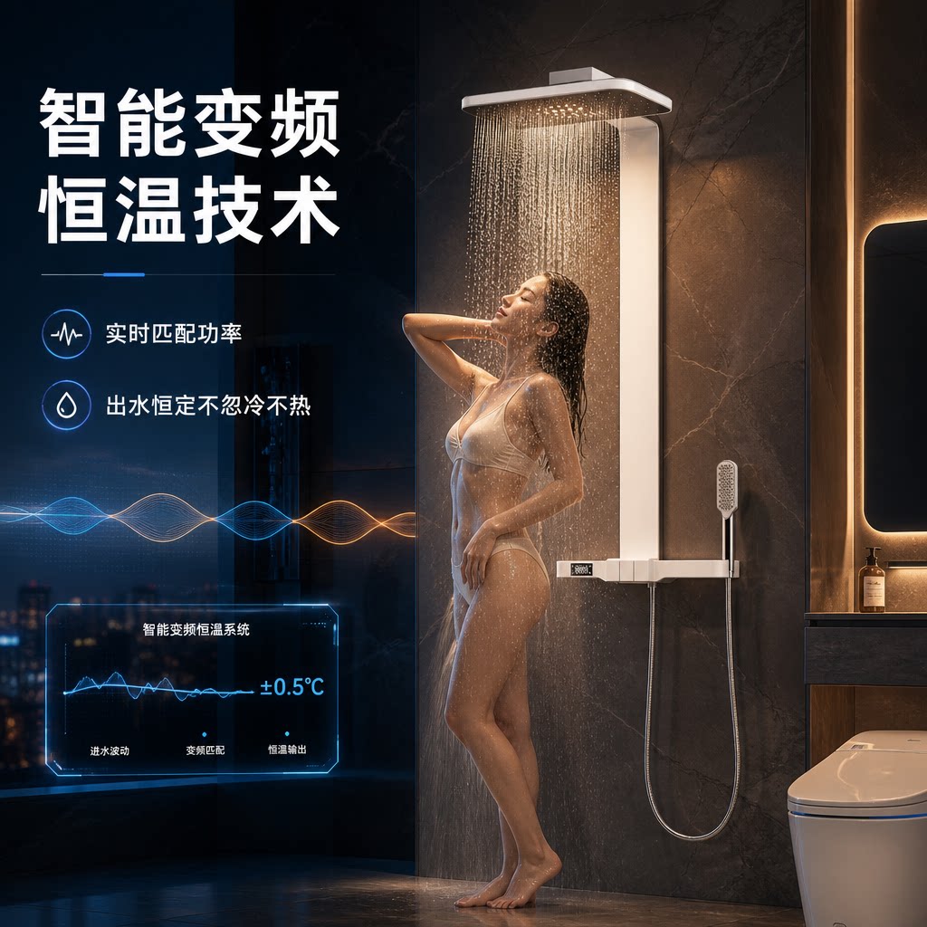 SL-F85小艾速热集成电热水器一体式家用智能恒温淋浴屏大功率加热