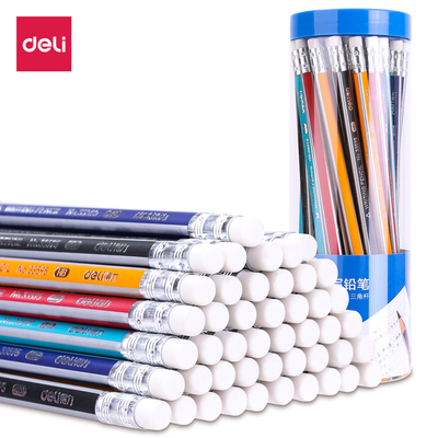 得力33595/33596铅笔HB2B筒装