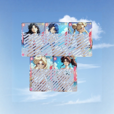 美少女战士 月野兔水野火野  沙滩比基尼篇5张 折光彩闪59*86mm