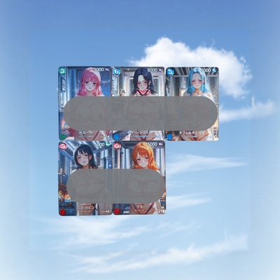 opcg自制精品 女帝娜美罗宾薇薇 大雷红丝带篇 5张半粗闪63*88mm