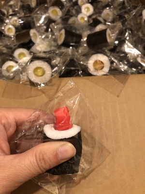 仿真礼物挤压软胶萌宠桌面寿司鱼竹轮挤挤乐（消耗品慎拍）