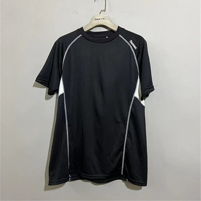 【上新价88】vintage  日本古着Tarzan黑色插肩袖速干体恤