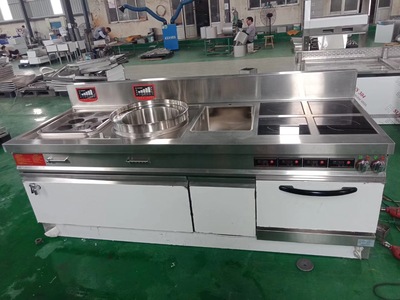 商用西餐设备定制明档组合炉灶