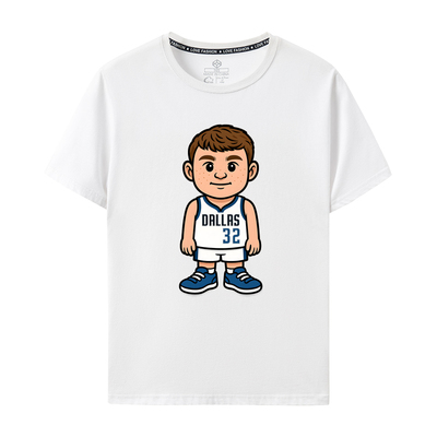 2025新款短袖T恤状元秀弗拉格flagg 32号达拉斯独行侠队篮球大码