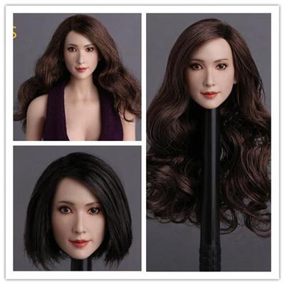 GACTOYS GC008 1/6 亚洲美女头雕 林志玲头雕 美女植发头雕 现货