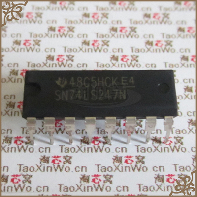 SN74LS247N 74LS247 优势现货 TI 译码器IC 原装正品芯片
